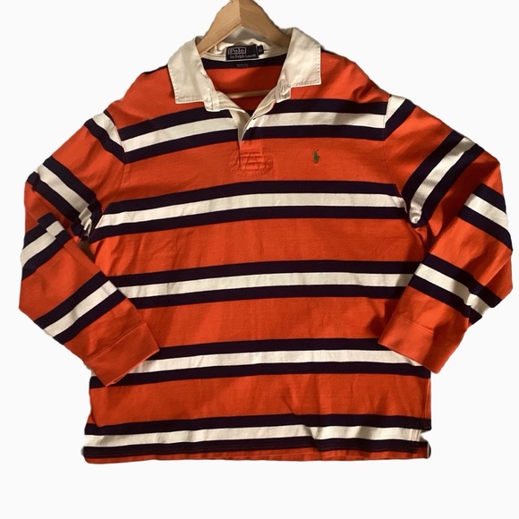 Ralph Lauren | Shirts | Polo Ralph Lauren Classic Orange And Navy ...